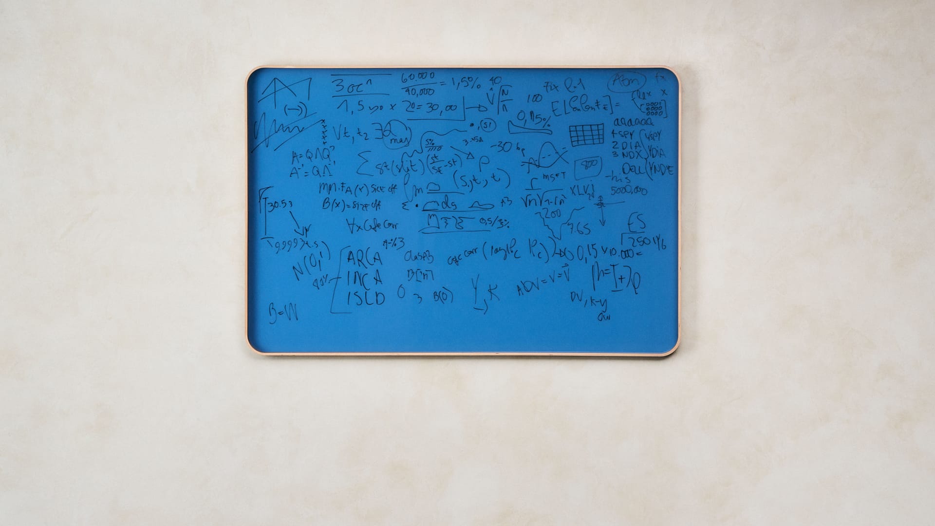 Frame Wall. Magnetic glass dry erase whiteboard with bentwood frame in ...