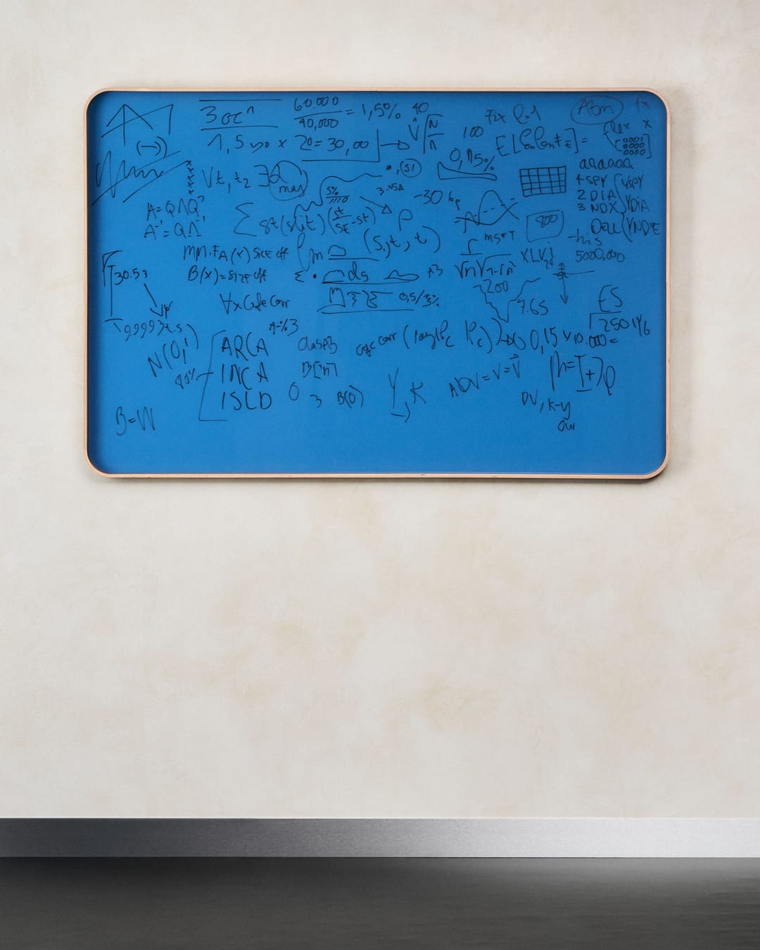Frame Mobile. Double sided magnetic glass whiteboard with bentwood ...