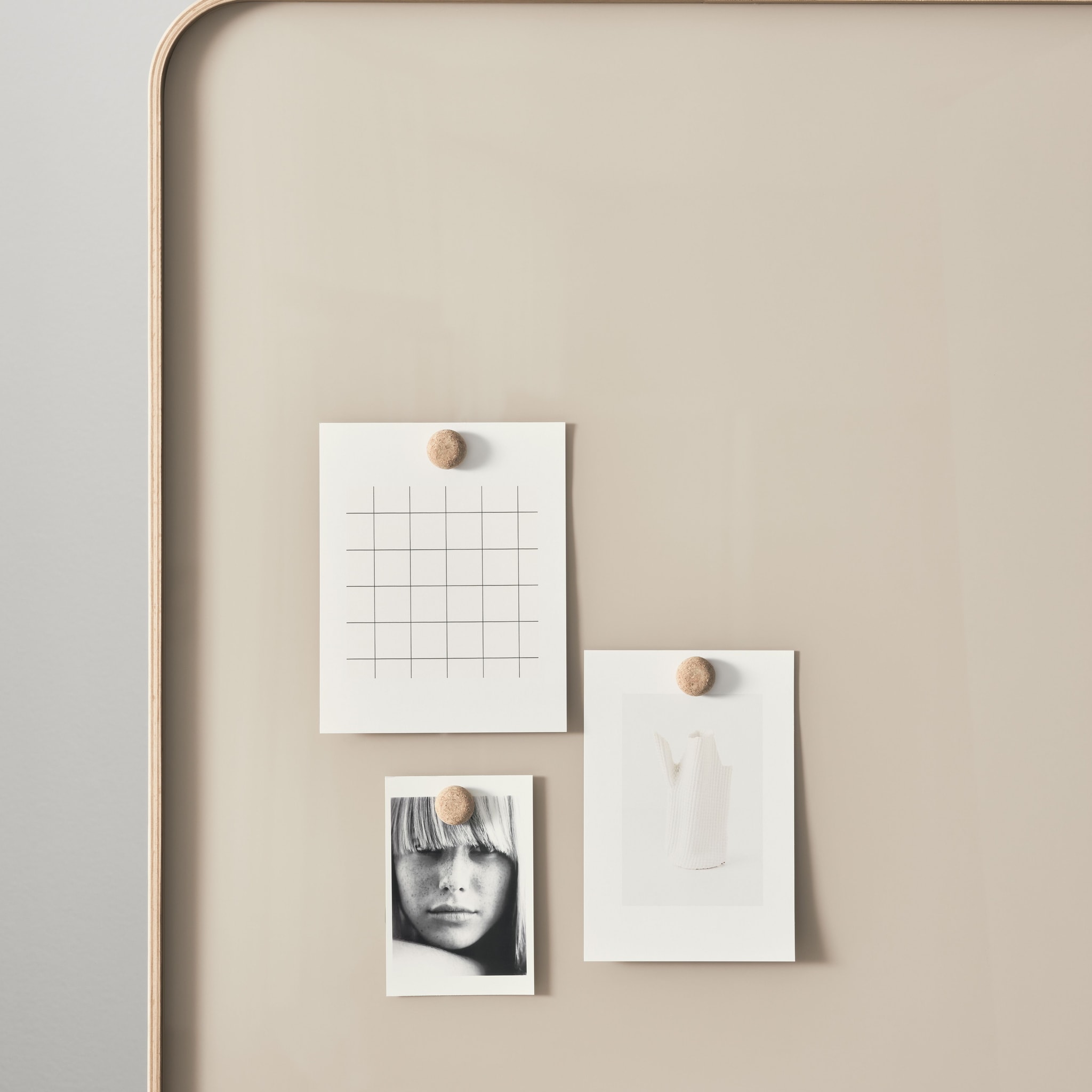 Frame Mobile. Double sided magnetic glass whiteboard with bentwood ...