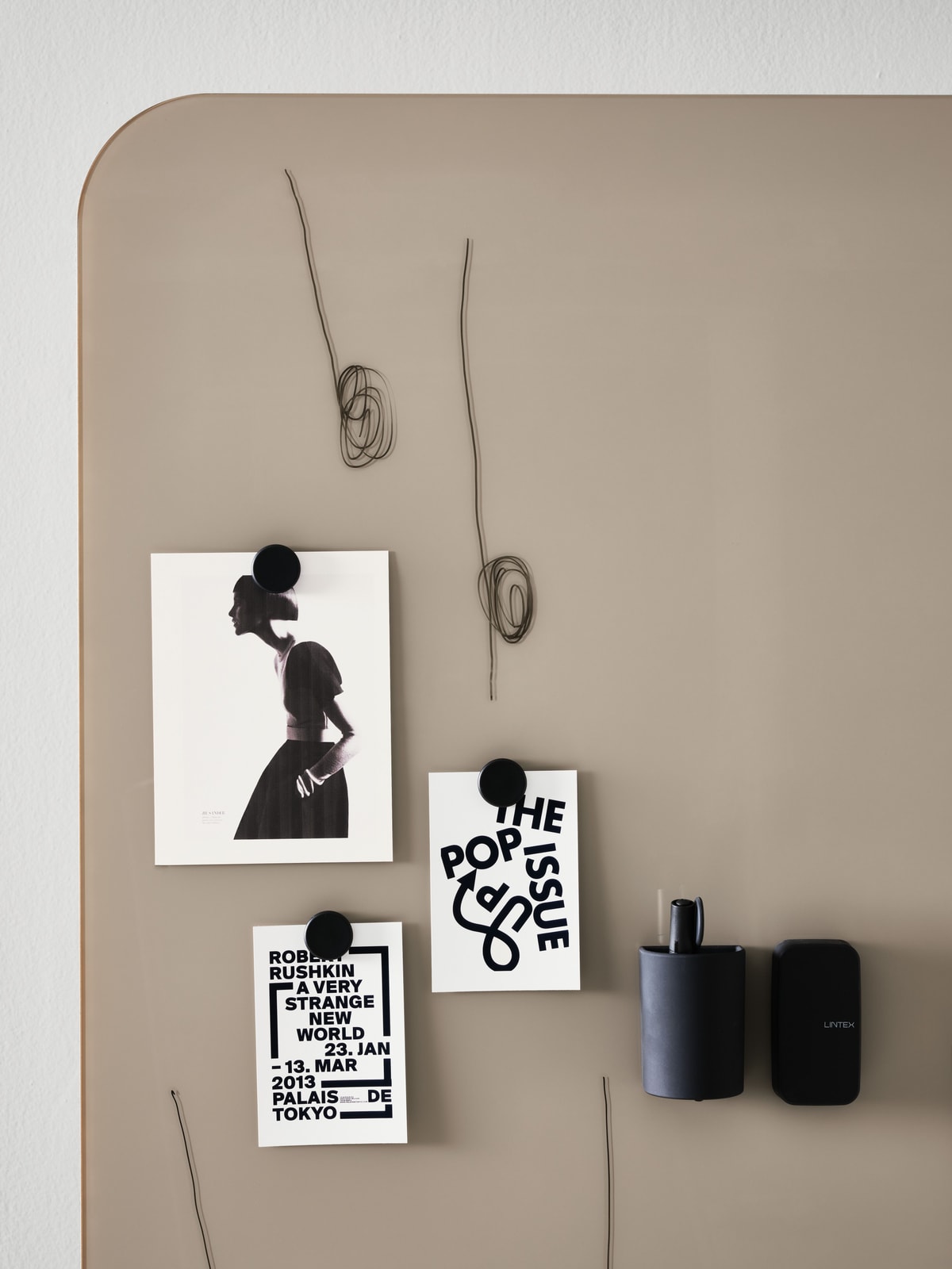 Mood Fabric Mobile. Magnetic glass whiteboard on mobile stand with ...