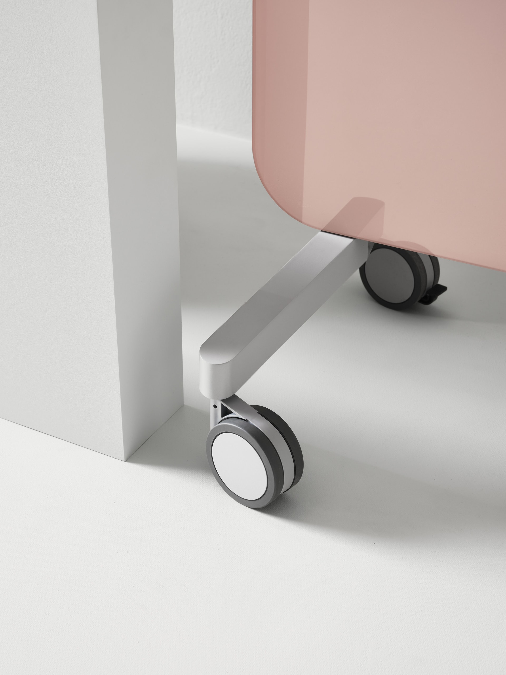 Mood Fabric Mobile. Magnetic glass whiteboard on mobile stand with ...