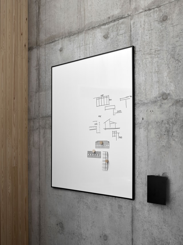 Air Pocket. Wall mounted pen holder for Air ceramic whiteboards. | LINTEX