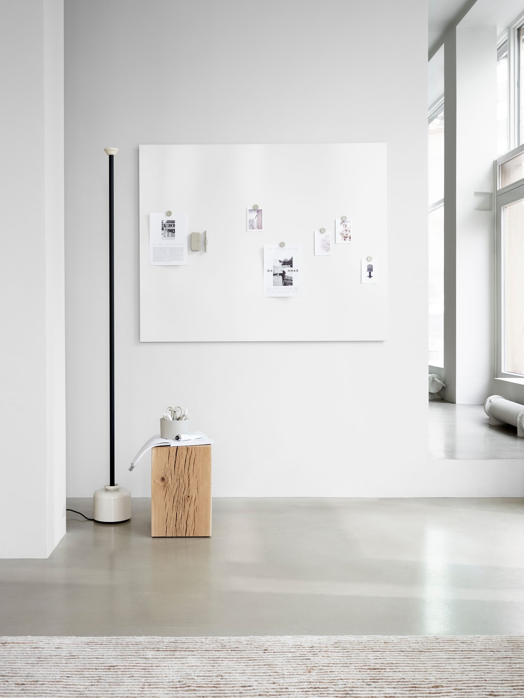 Air. Rahmenloses magnetisches Keramik-Whiteboard. | LINTEX