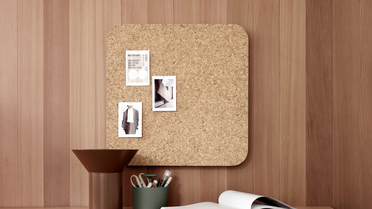 Bloc Cork. Solid cork bulletin board. | LINTEX