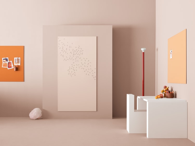 Mood Wall. Classic magnetic glass dry erase whiteboard in 24 colors ...