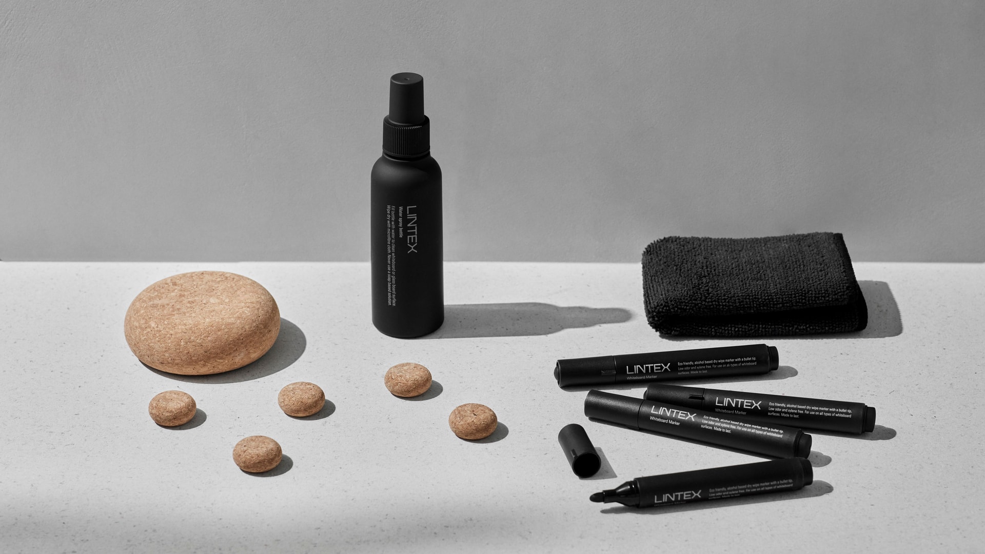 BIRCH and CORK Starter set. Cork or birch whiteboard accessory starter ...