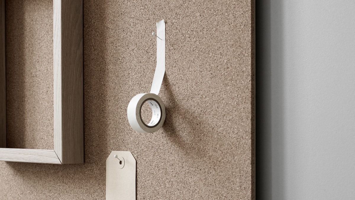 Air Noticeboard. Frameless cork or bulletin noticeboard. | LINTEX