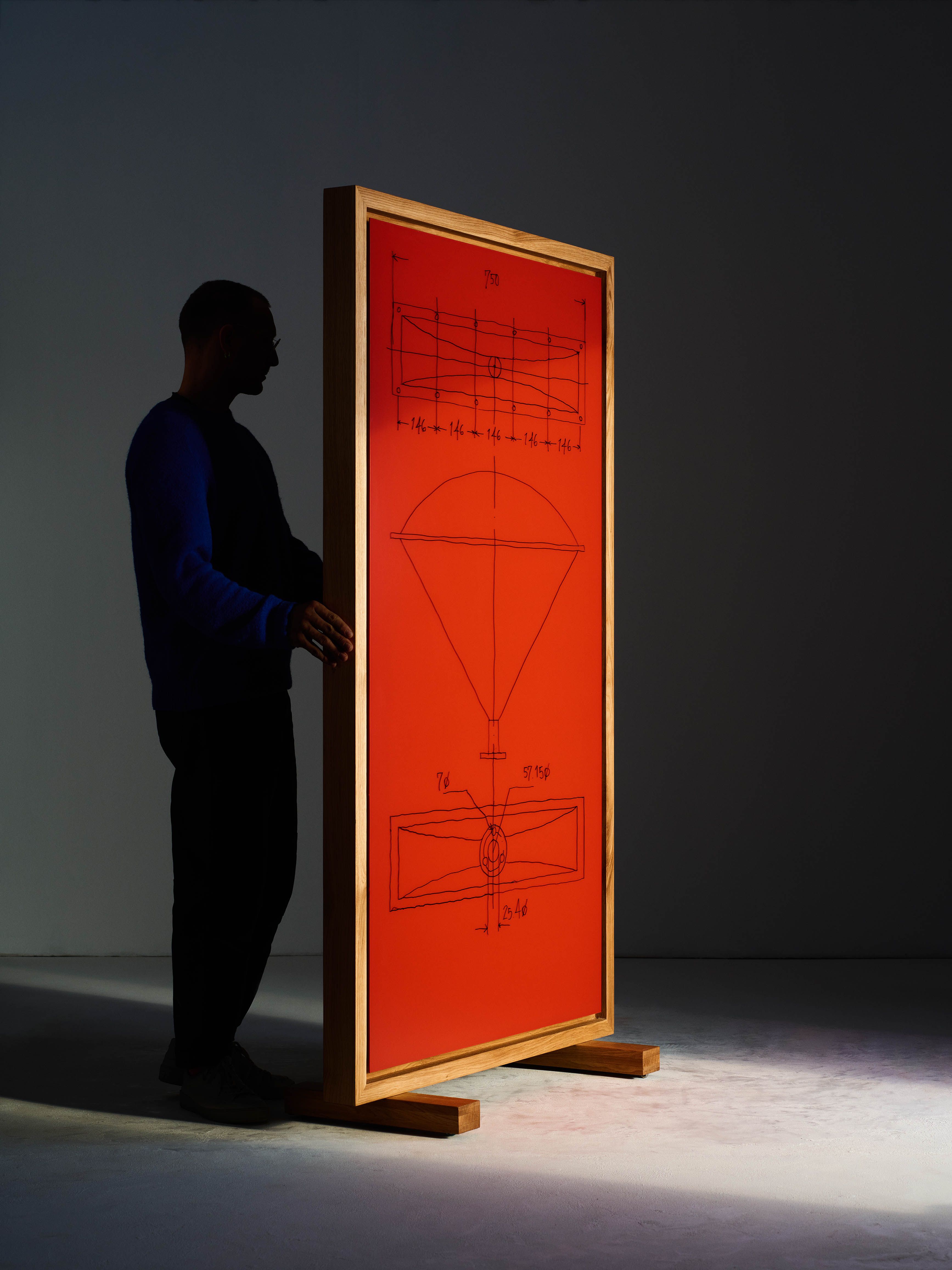 Offset Mobile (New). Mobile glass whiteboard with acoustic textile back ...